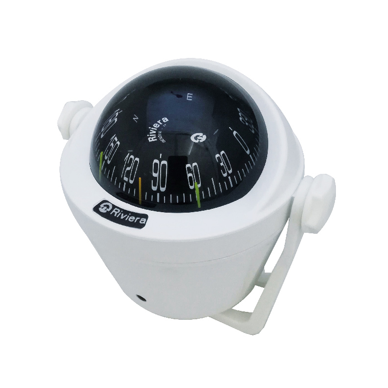 Riviera kompas ARTICA BA2, 70mm, med bøjle hvid