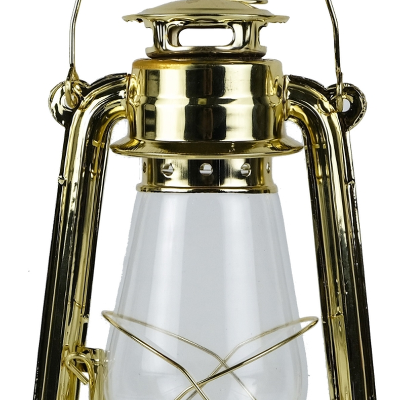 Storm lanterne messingfarvet 31cm